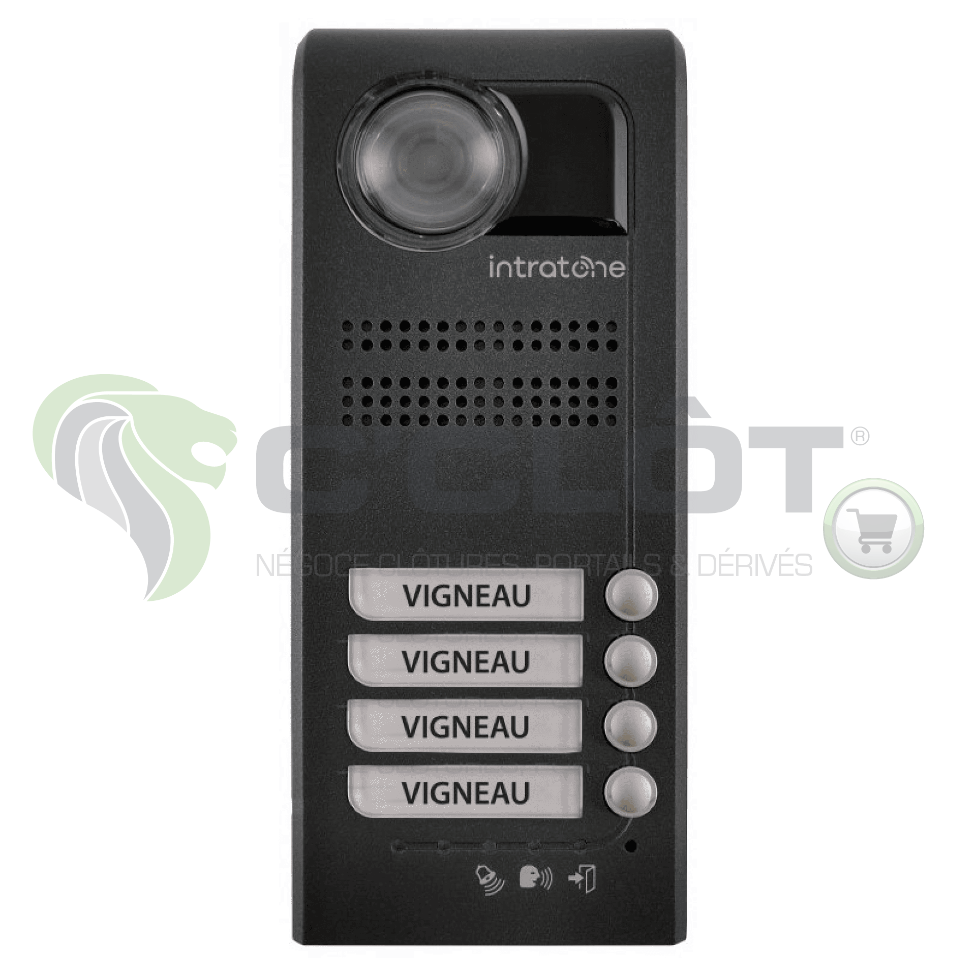 Interphone Vidéo villa - 4 Boutons - C'CLÔT - Vente en Ligne